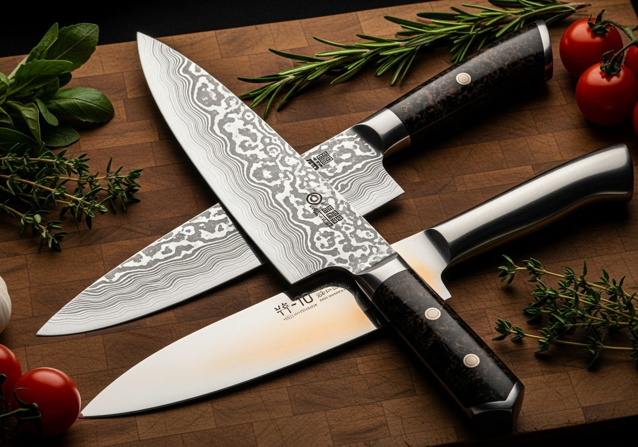 Damascus Vs VG-10 Steel: Which Wins for Kitchen Pros?